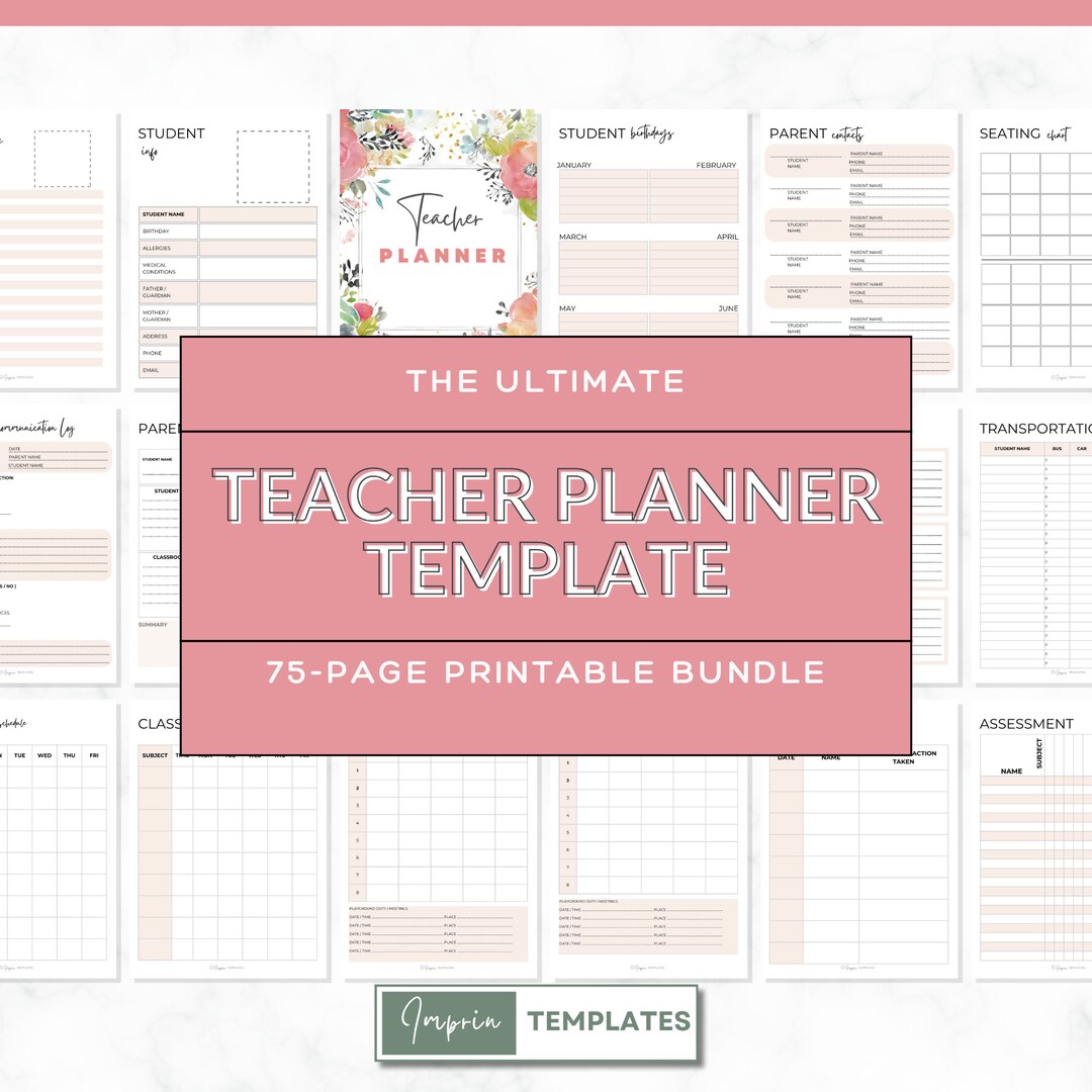 2024 Ultimate Teacher Planner - Organize, Plan and Thrive - Letter, A4 ...