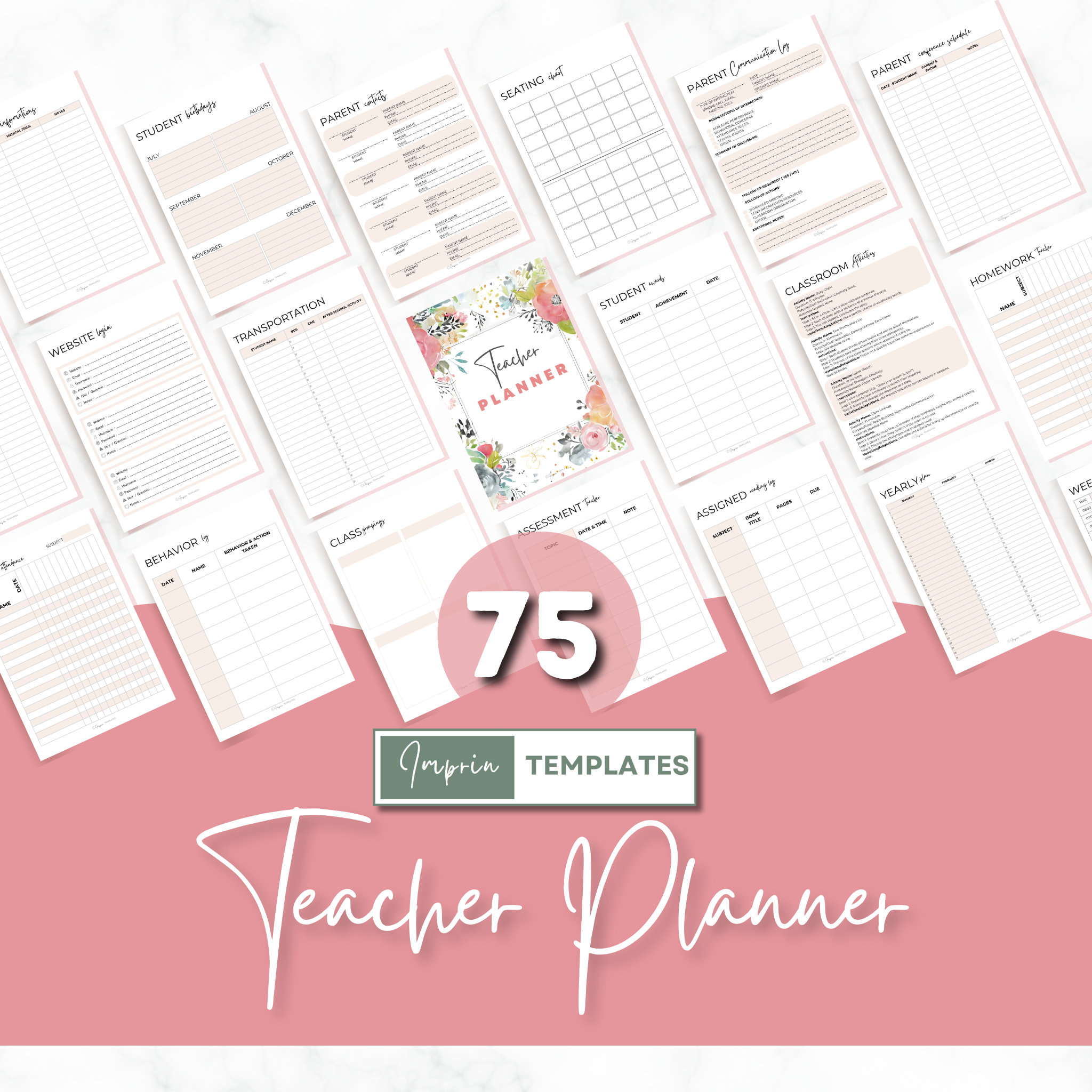 2024 Ultimate Teacher Planner Organize, Plan and Thrive Letter, A4, A5 ...