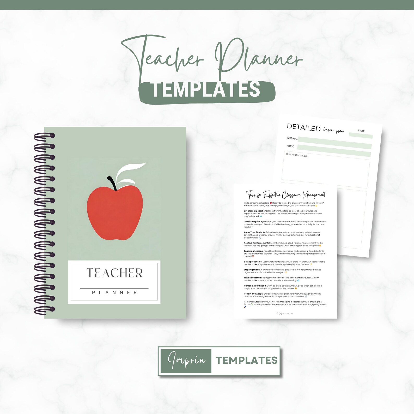 Ultimate Teacher Planner 2023-2024 - Printable - A4, A5, Letter, Happy ...