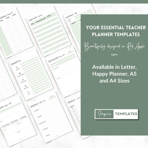 Ultimate Teacher Planner 2023-2024 - Printable - A4, A5, Letter, Happy ...