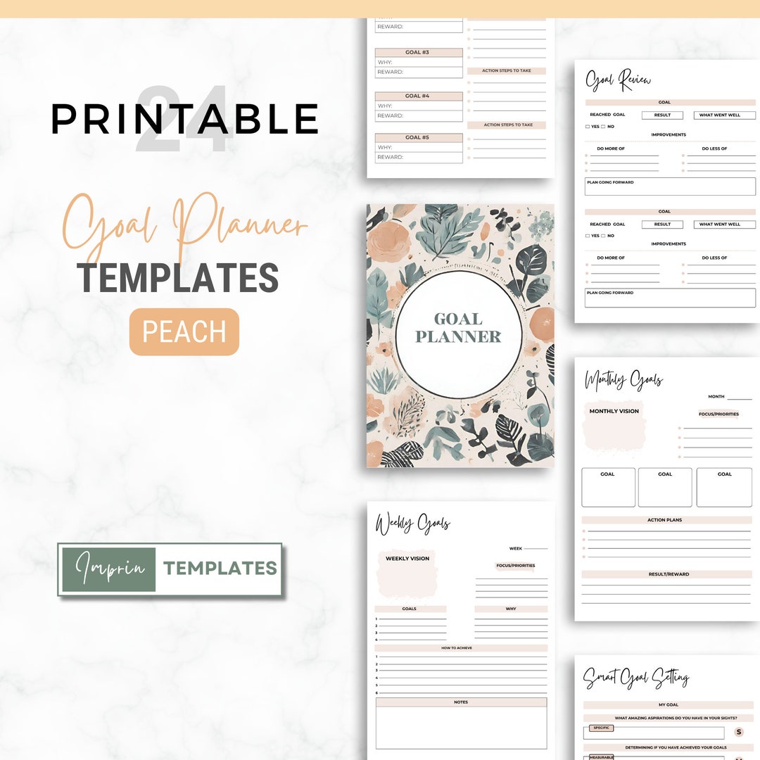 Ultimate Goal Mastery Planner – All-in-one 24-page Success Organizer ...