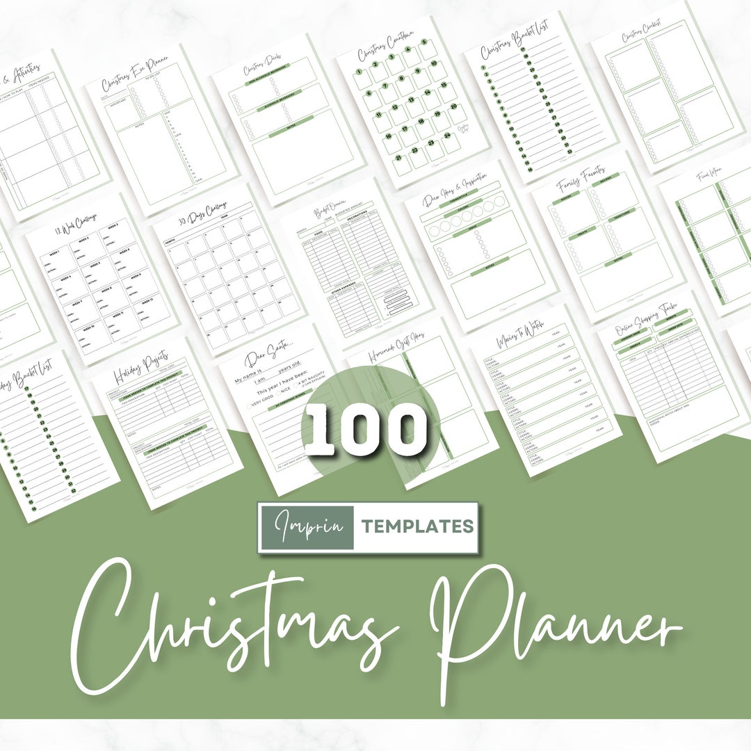Christmas Planner Printable 2023 - Holiday Organizer, Digital Download ...