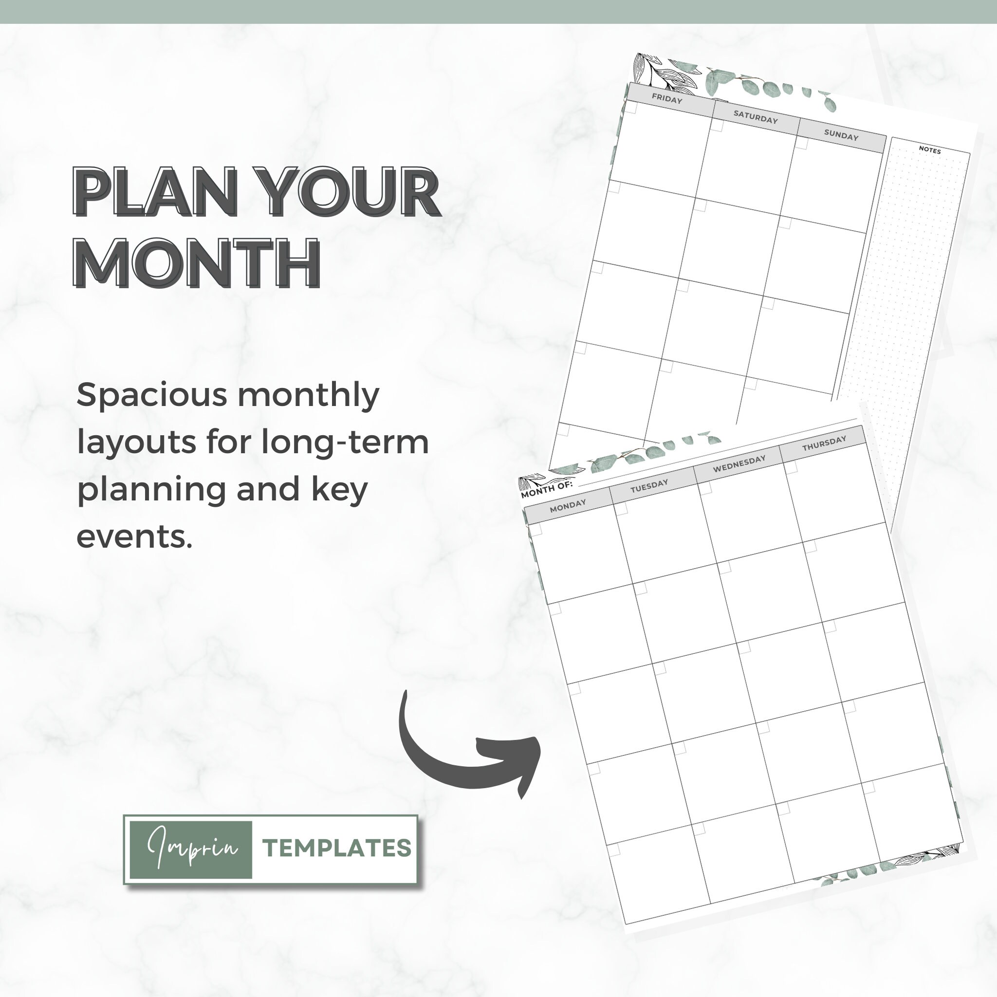 Teacher Lesson Planner Weekly, Monthly Lesson Plans Teacher Organizer ...