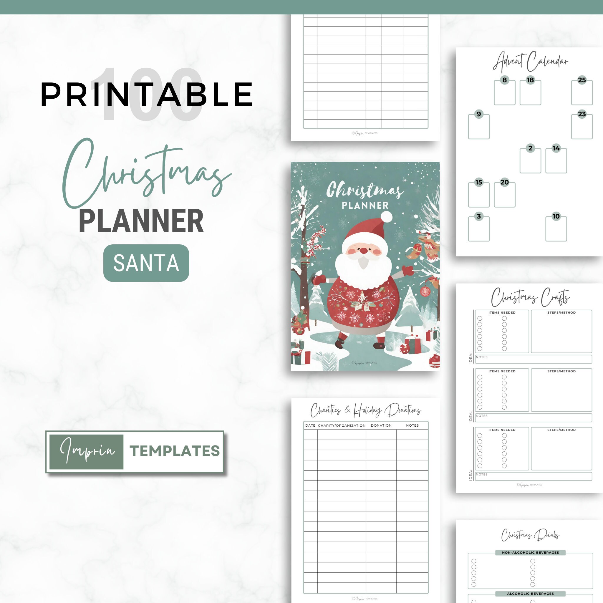 Festive Magic 2023 Christmas Planner: Joyful Organization in - Etsy