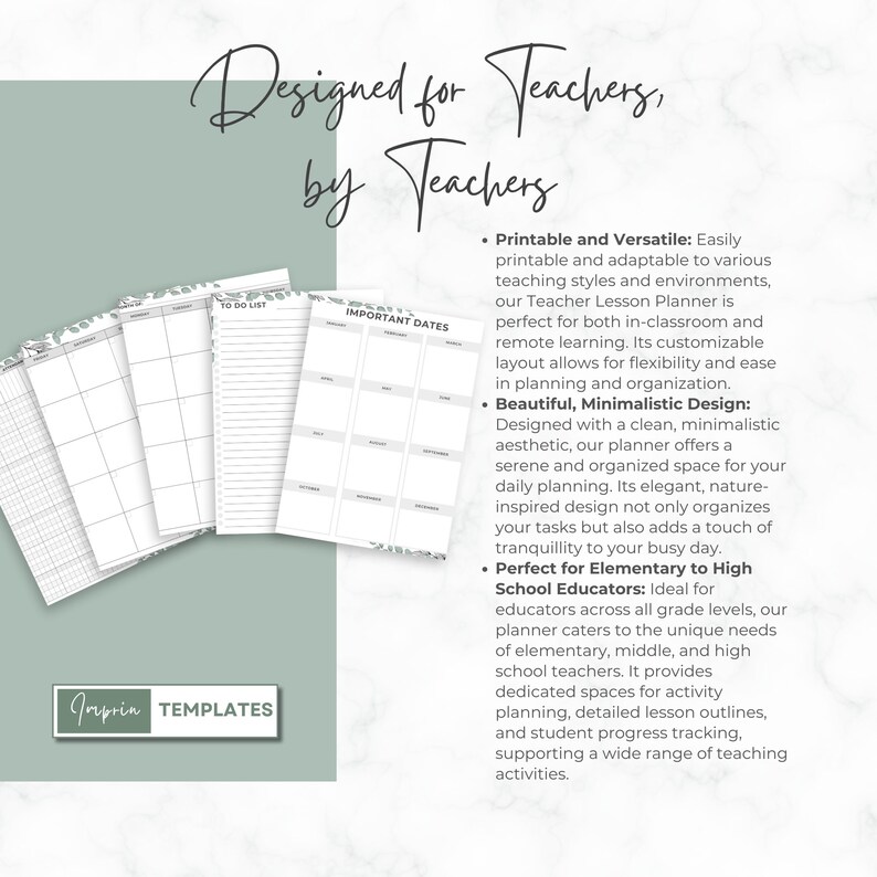 Teacher Lesson Planner | Weekly, Monthly Lesson Plans | Teacher ...