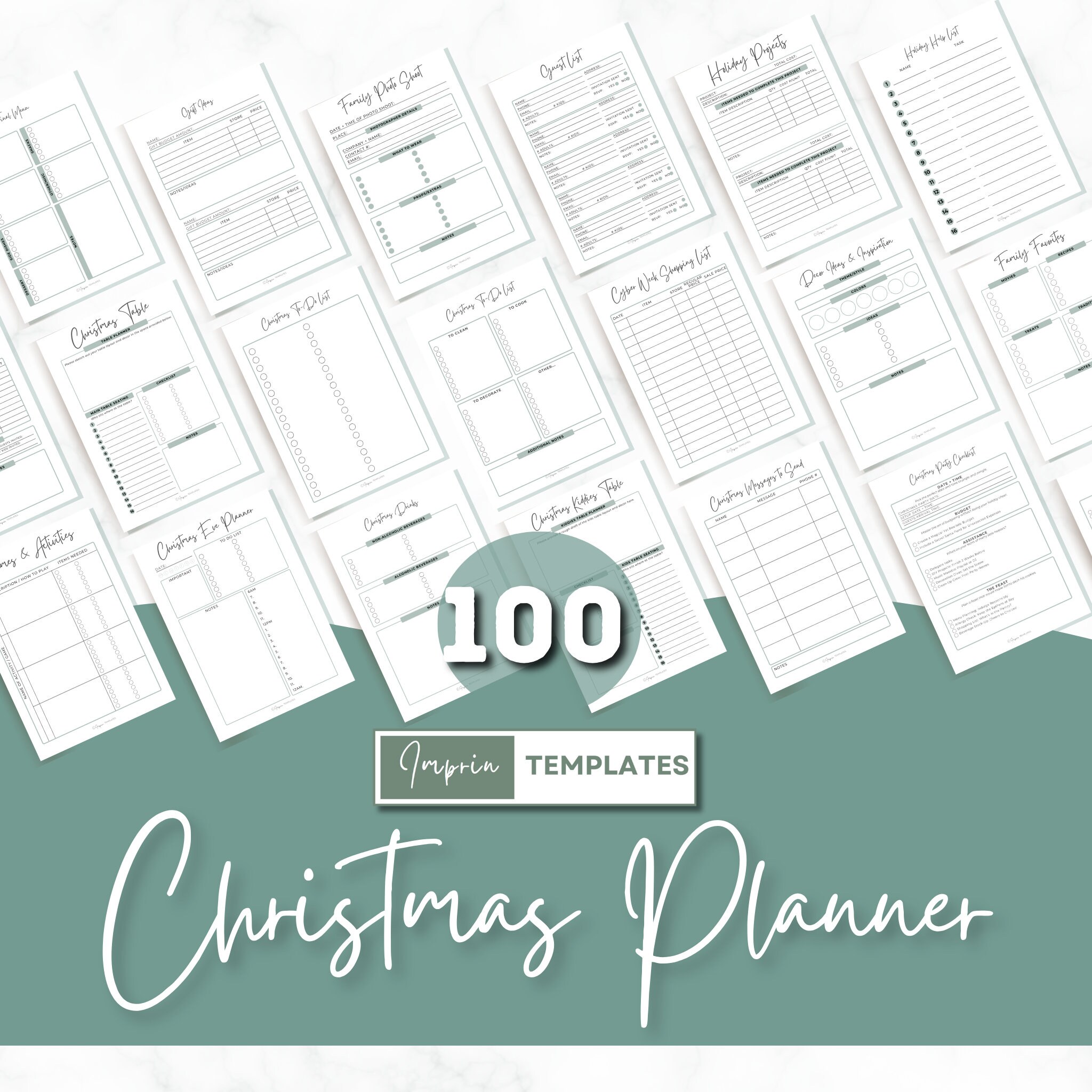 Festive Magic 2023 Christmas Planner: Joyful Organization in - Etsy