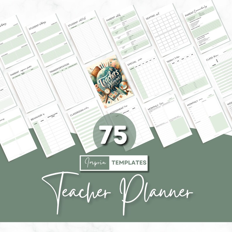 Ultimate Teacher's Planner 2023-2024 - Printable - A4, A5, Letter ...