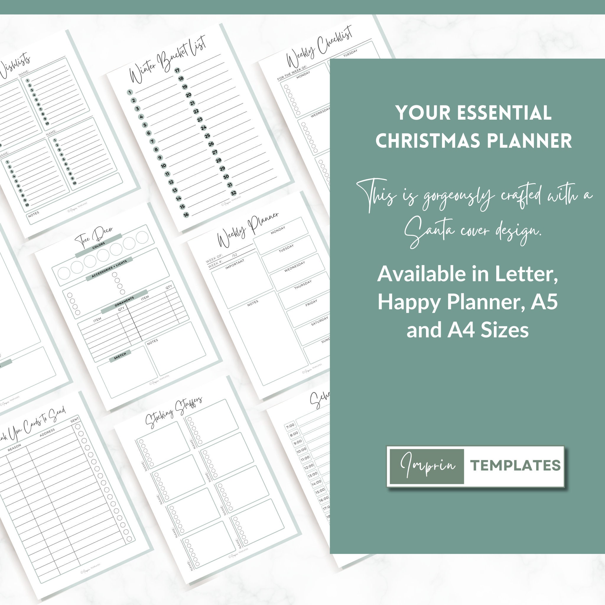 Festive Magic 2023 Christmas Planner: Joyful Organization in - Etsy