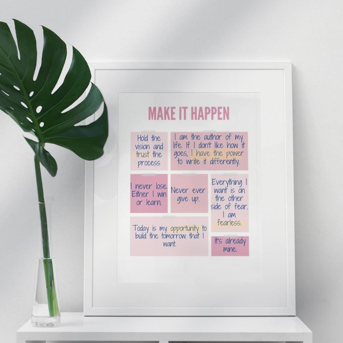 Vision Board, Goal Setting, New Year Vision Board, Affirmation Board ...