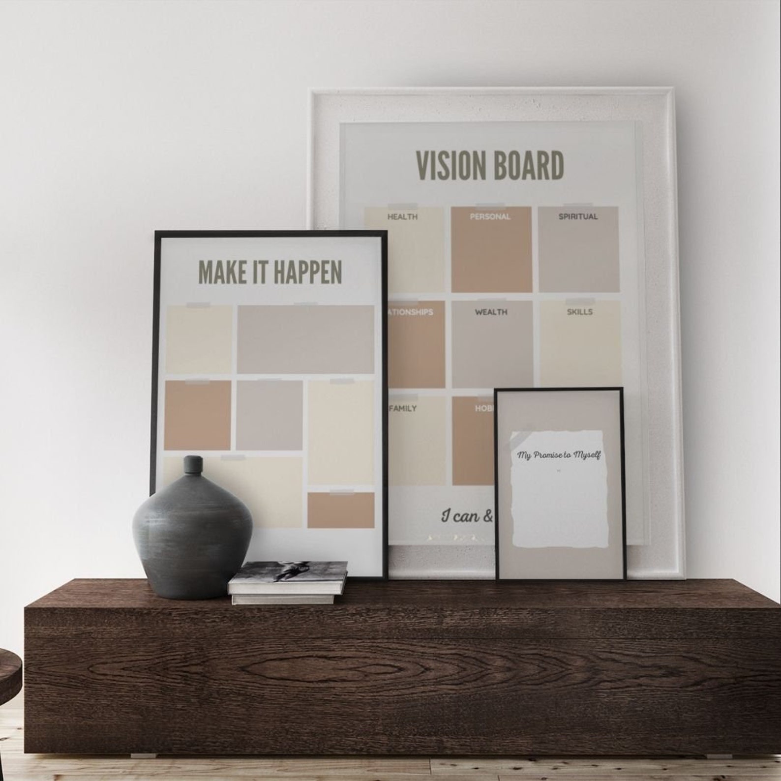 Vision Board, Goal Setting, New Year Vision Board, Affirmation Board ...