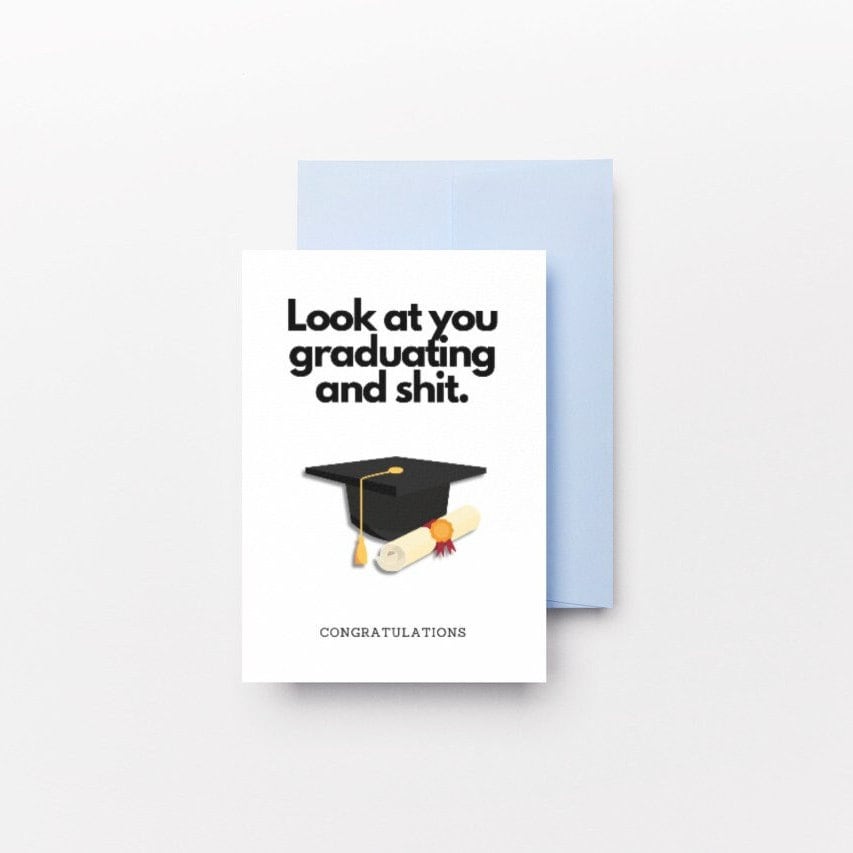 Printable Graduation Card , Graduation Card for Her , for Him , Funny ...