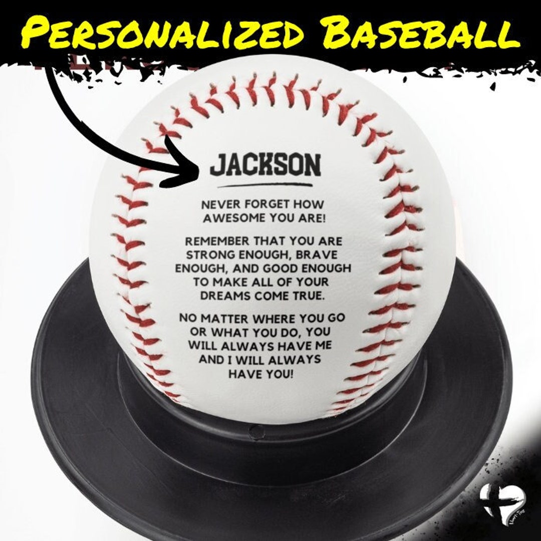 Grandson Gifts | Custom Printed Baseball, Gift From Grandparents ...