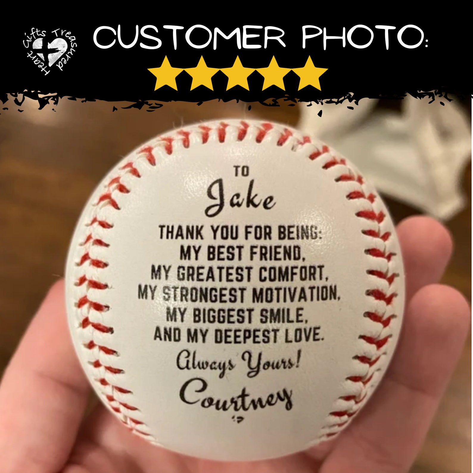 Congrats Grad Baseball & Display Stand, Personalized Sports Gifts ...