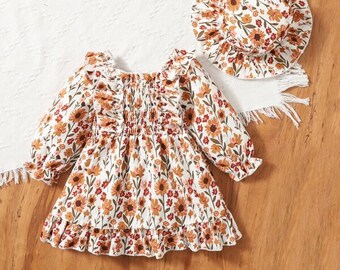 Flower Girl Rust Dress - Etsy