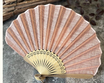 Pink Folding Hand Fan - Etsy