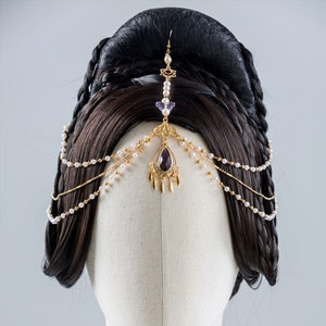 Forehead Chain Bridal Head Chain Hair Chain Head Chain - Etsy