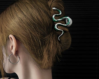 Metal Snake Hair Clip - Etsy