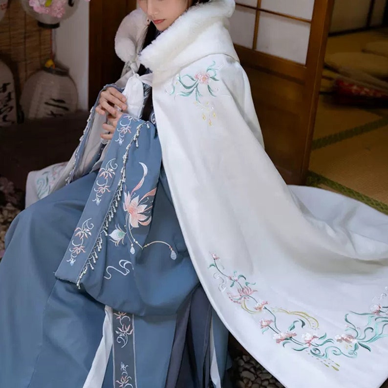 Hanfu Cape Hanfu Cape Women's Long Coat Winter Cape - Etsy
