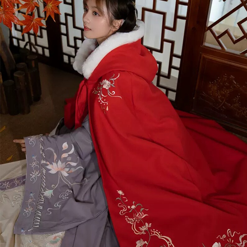 Hanfu Cape Hanfu Cape Women's Long Coat Winter Cape - Etsy