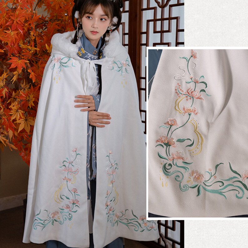 Hanfu Cape Hanfu Cape Women's Long Coat Winter Cape - Etsy