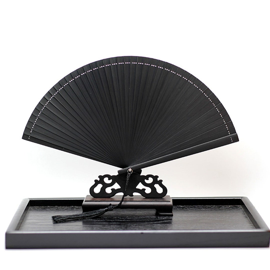 Fan Folding Fan Elegant Bamboo Fan Solid Color Folding Fan - Etsy