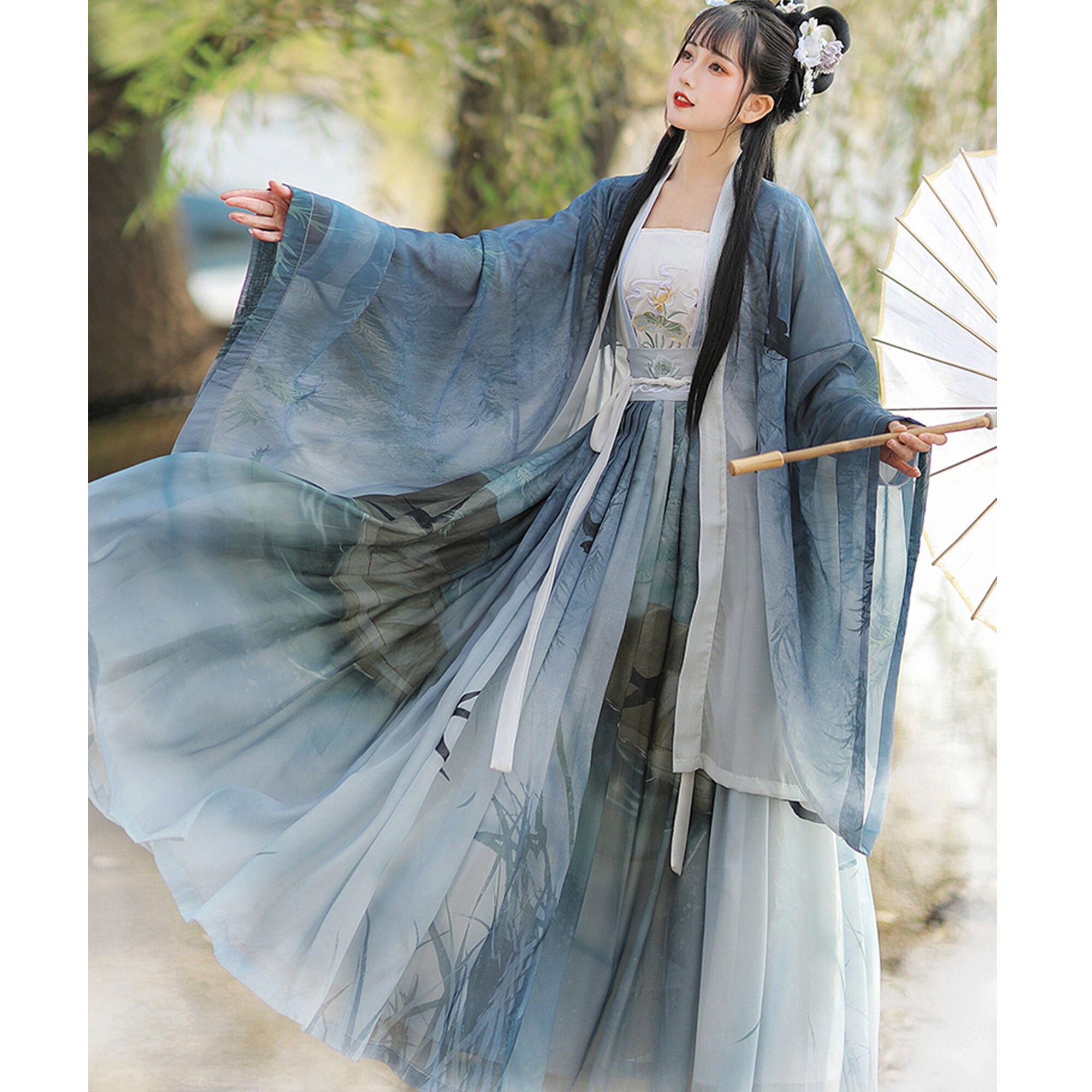 Women Hanfu Dress Ancient Chinese Traditional Hanfu Dresses Vintage Fancy Cosplay Costume Swing ...