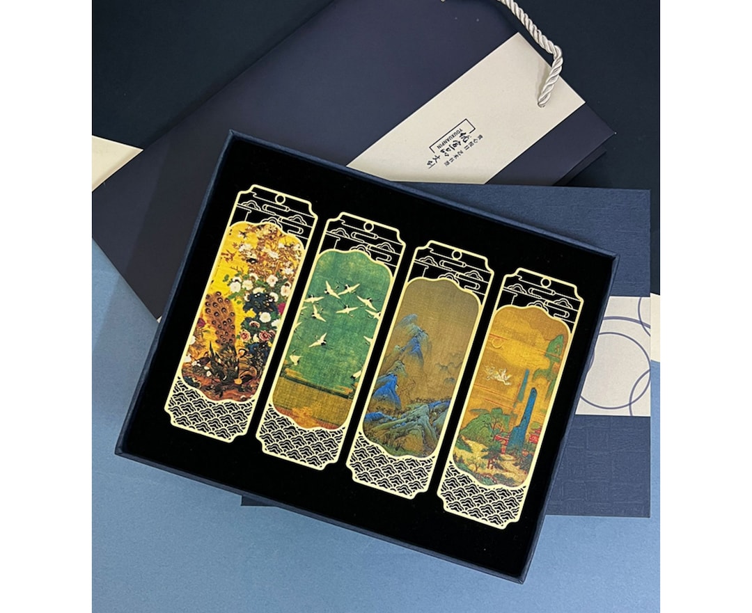 Chinese Style Traditional Bookmark With Tassel/metal Classical - Etsy