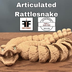 Rattlesnake Articulated Model - Raki Box Design - Reptile - Lizard - Etsy