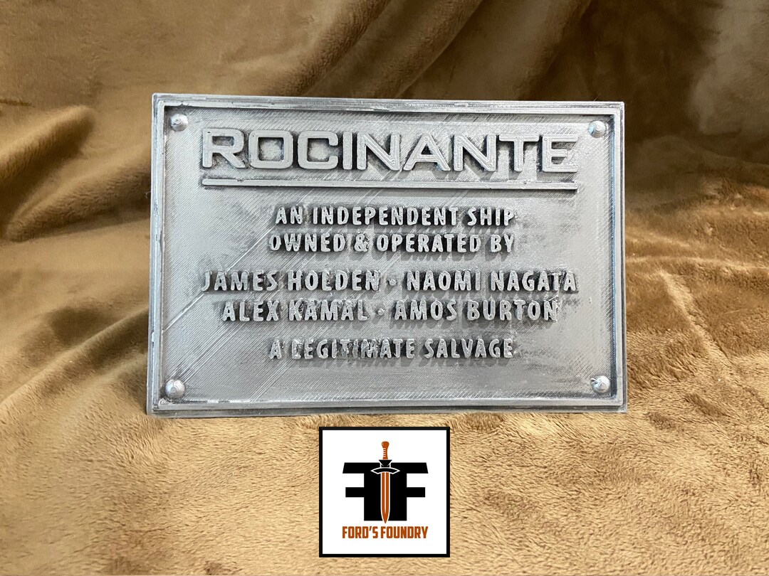 Rocinante Legitimate Salvage Plaque Expanse 3D Printed - Etsy