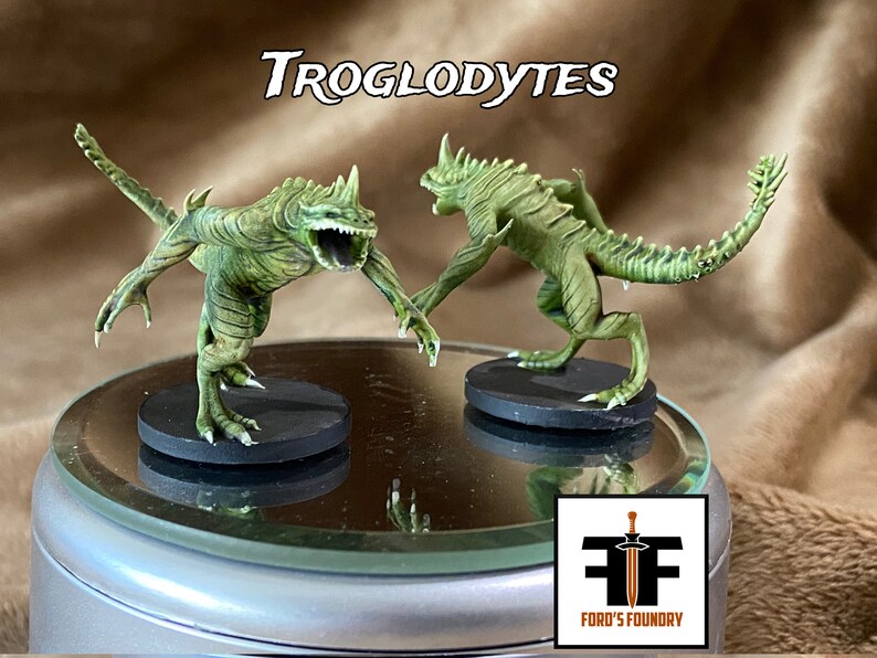 Troglodytes RPG Miniature Sets - Resin 3D Print - MZ4250 - Primed Ready ...