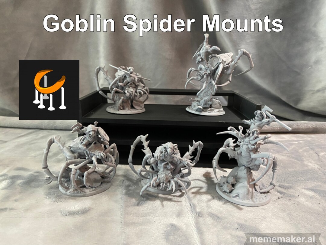 Greedy Goblins Spider Mounts RPG Miniatures - Resin 3D Print - Lord of ...