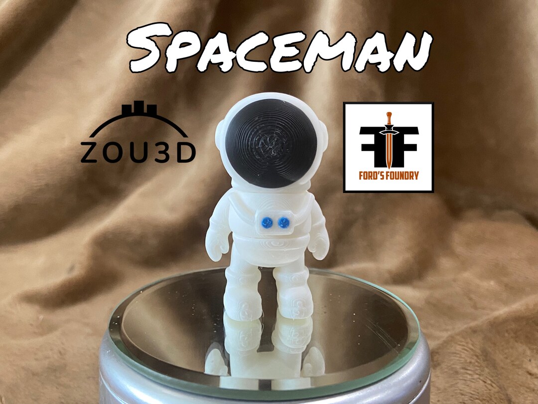 Spaceman Flexi Toy - Party Favor - Bulk Available - Zou3d Design - Etsy