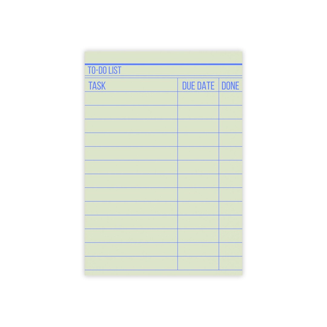 To-do List Notepad I Post-it Note Pads | Task Tracker, Due Date Columns ...