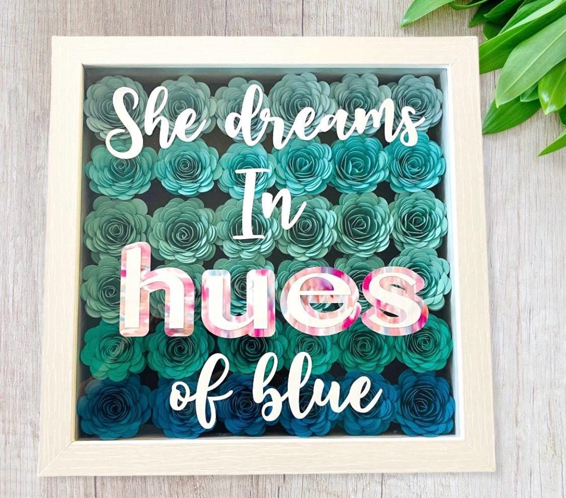 3D Flower Shadow Box - Etsy