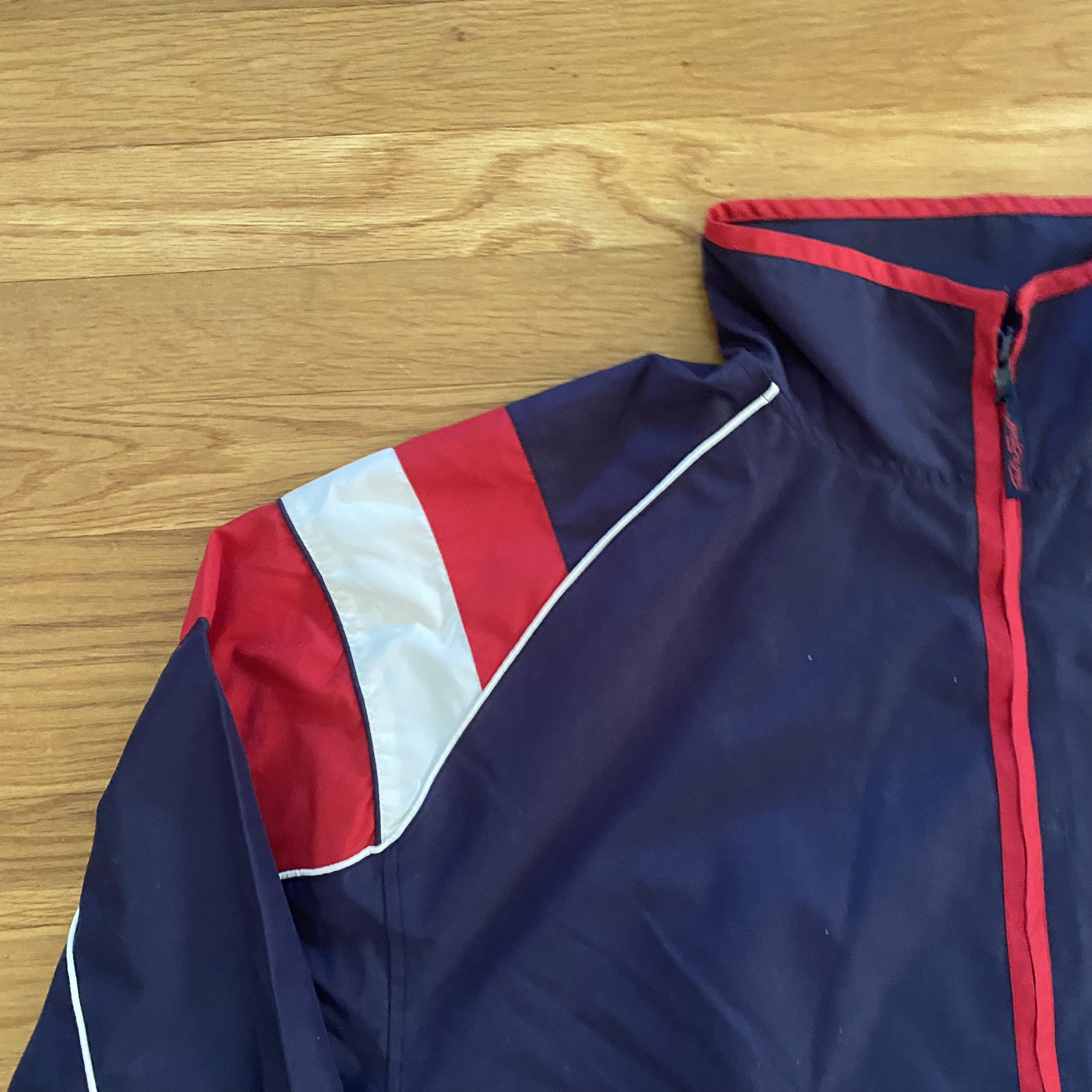 90s Y2k Vintage FUBU Color Block Windbreaker - Full Zip - Blue Red ...