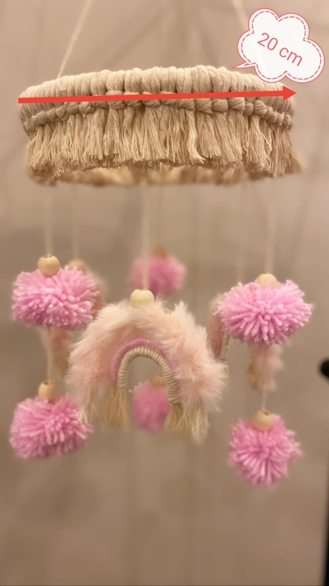 Macrame Cradle Toy Macrame Wall Hanging Nursery Decor New - Etsy