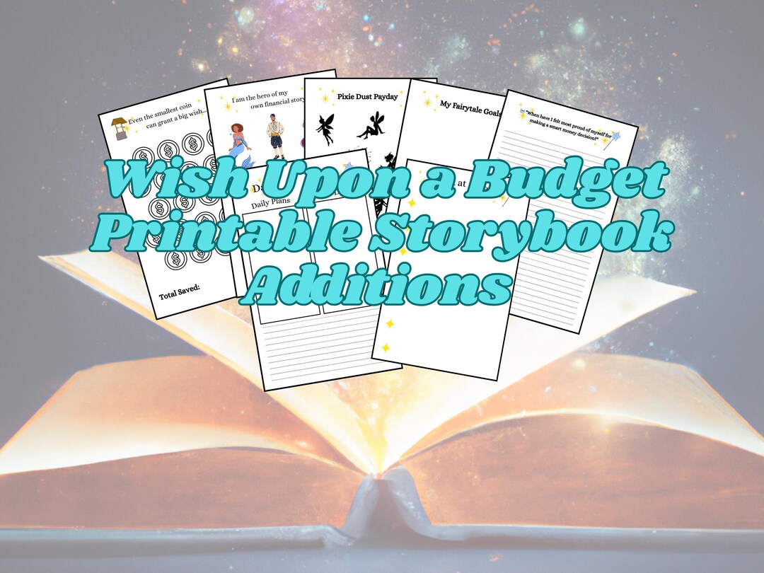 Wish Upon a Budget Printable Storybook Insert Pages | Disney-inspired ...
