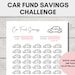 Car Fund Savings Printable, Car Fund Tracker, Money Saving Challenge ...