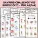 100 Envelope Challenge Printable, 5050 Money Savings Printable ...
