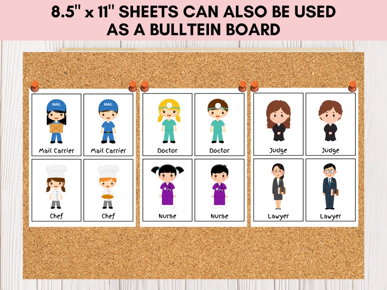 Professions Flash Cards, Community Helpers Flashcards, Community ...