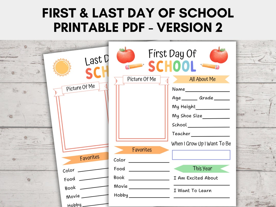 First Day of School Interview, Back to School Printable, Back to School ...
