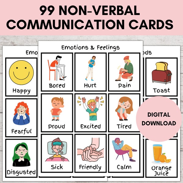 Autism Flash Cards - Etsy