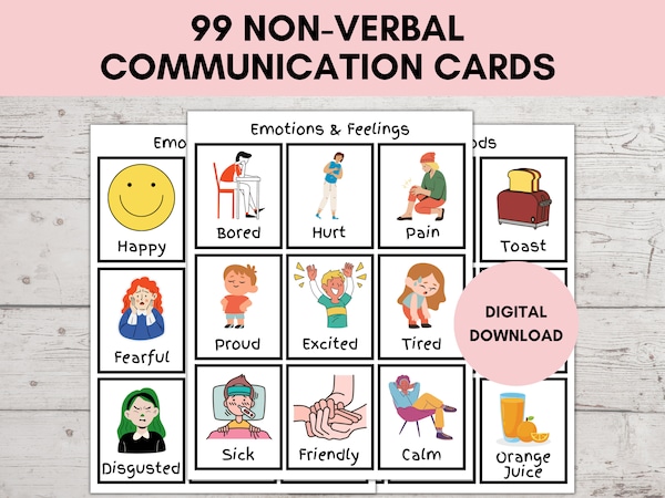 55 Printable Communication Cards Children /teens /adults - Etsy Canada