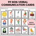 Nonverbal Communication Cards Visual Board Flash Cards - Etsy