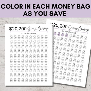 100 Envelope Challenge Printable, Savings Challenge Bundle, Savings ...