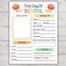 First Day of School Interview, Back to School Printable, Back to School ...
