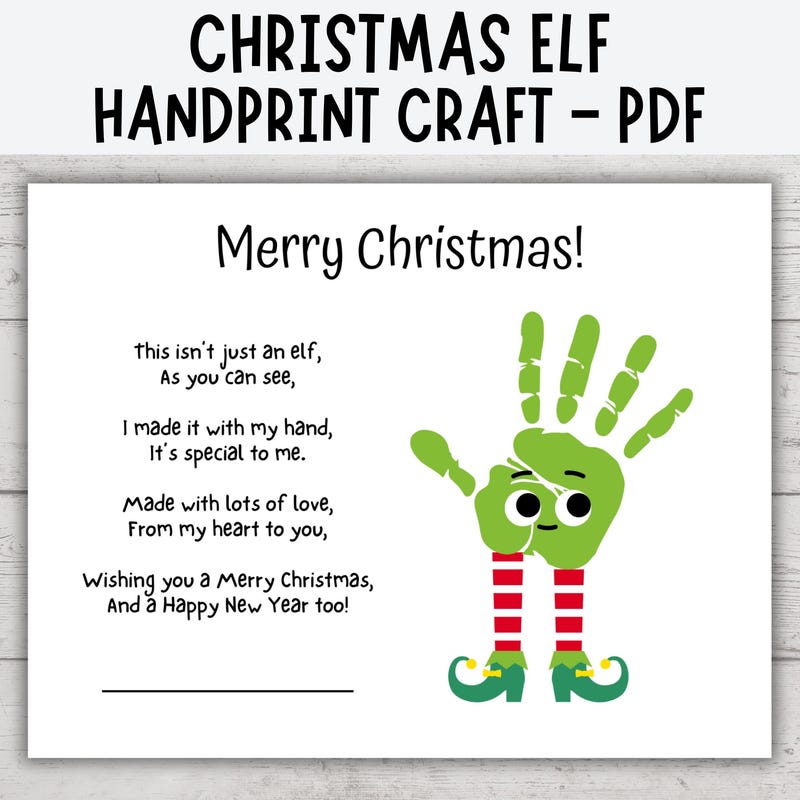 Christmas Handprint - Etsy