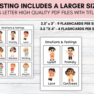 Emotions Flashcards, Feelings Flash Cards, Flashcard Printable ...