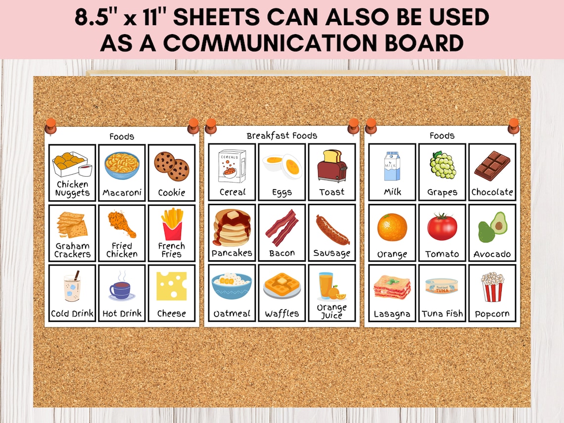 Nonverbal Communication Cards, Visual Board, Flash Cards Special Needs ...