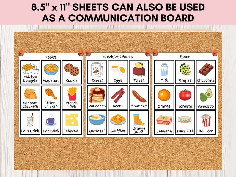 Nonverbal Communication Cards, Visual Board, Flash Cards Special Needs ...
